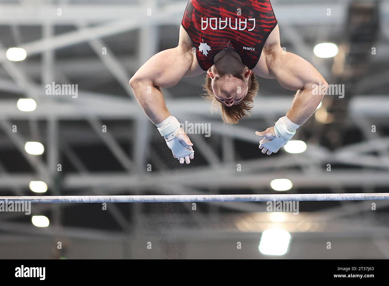 Santiago, Chile. 23rd Oct, 2023. William Emard of Canada, competes ...