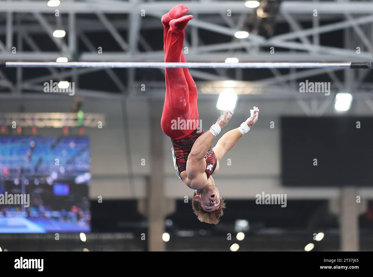 Santiago, Chile. 23rd Oct, 2023. William Emard of Canada, competes ...
