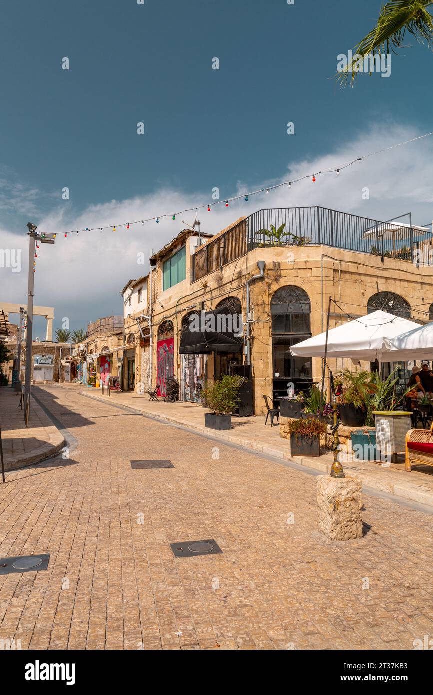Jaffa, Israel - October 5, 2023: View from the historic streets of ...