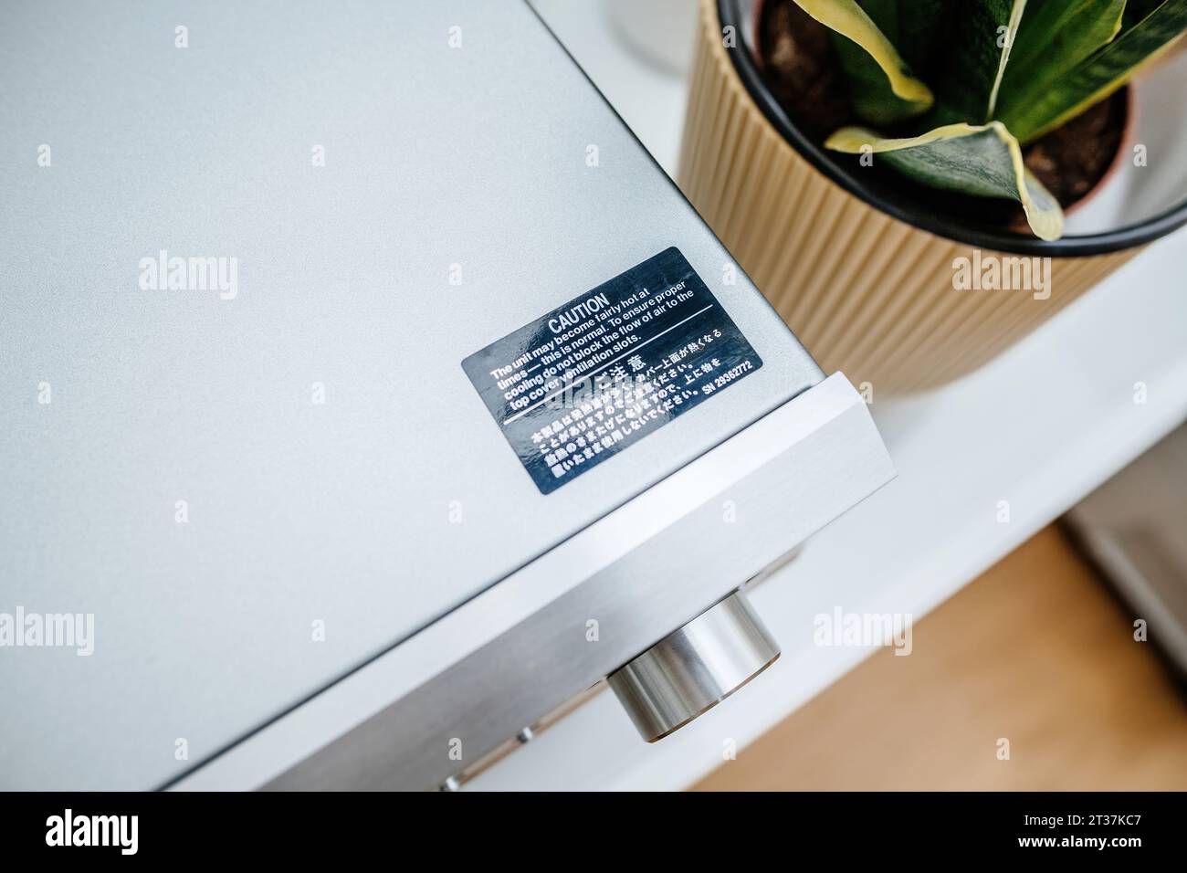 Frankfurt, Germany - Jan 30, 2023: The iconic Onkyo amplifier bears a ...