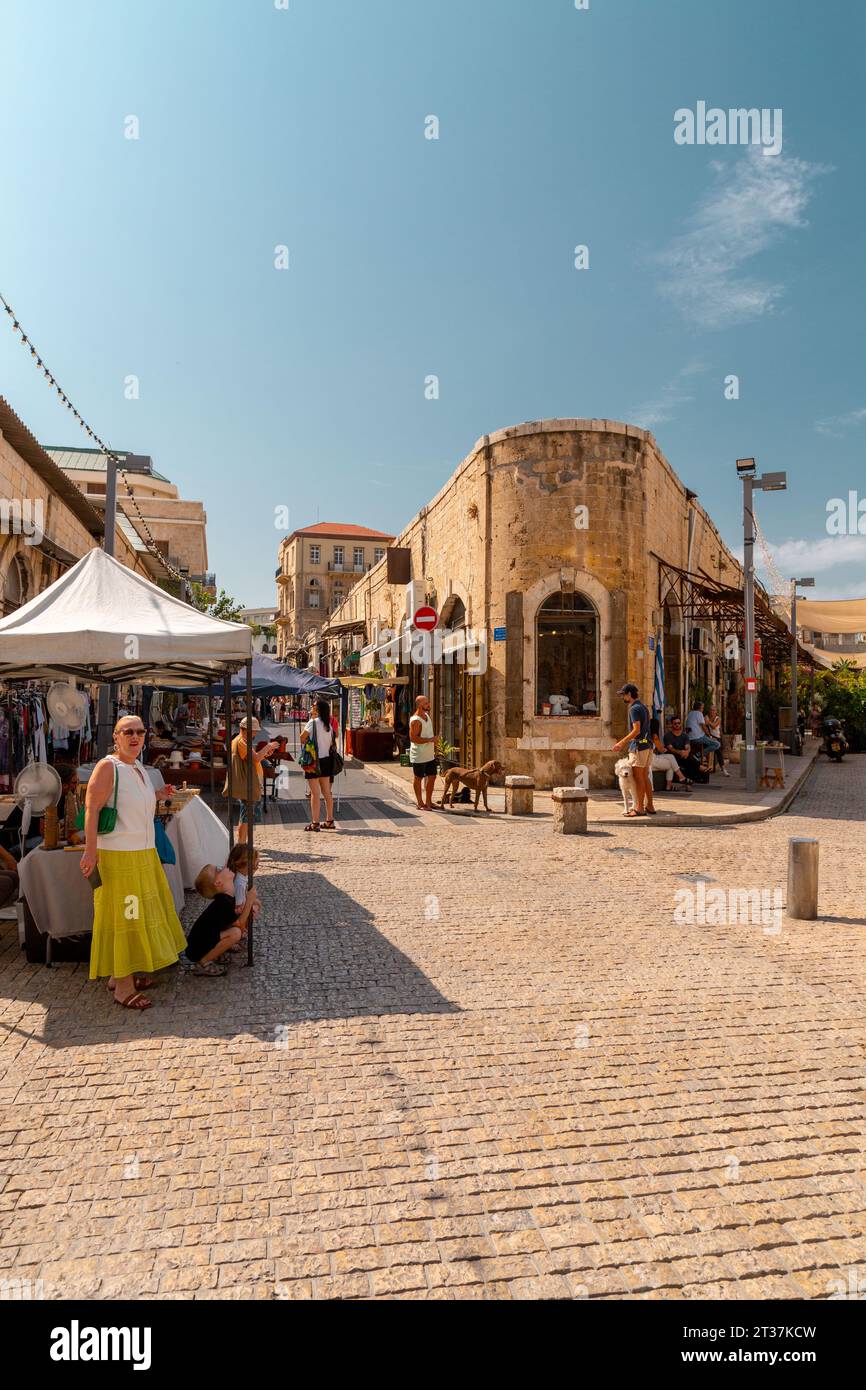 Jaffa, Israel - October 5, 2023: View from the historic streets of ...