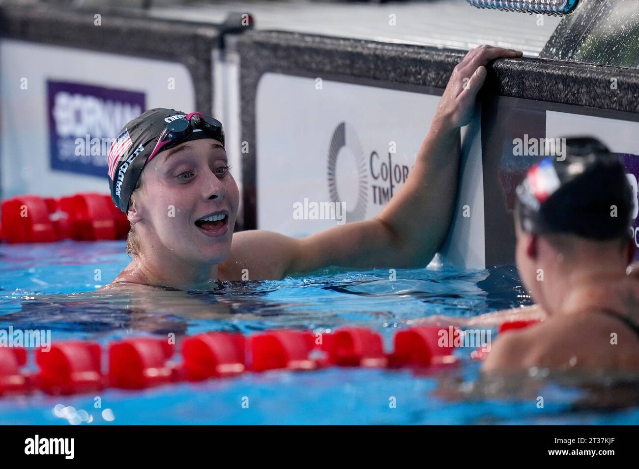 Paige Madden of the United States smiles after winning the gold medal ...