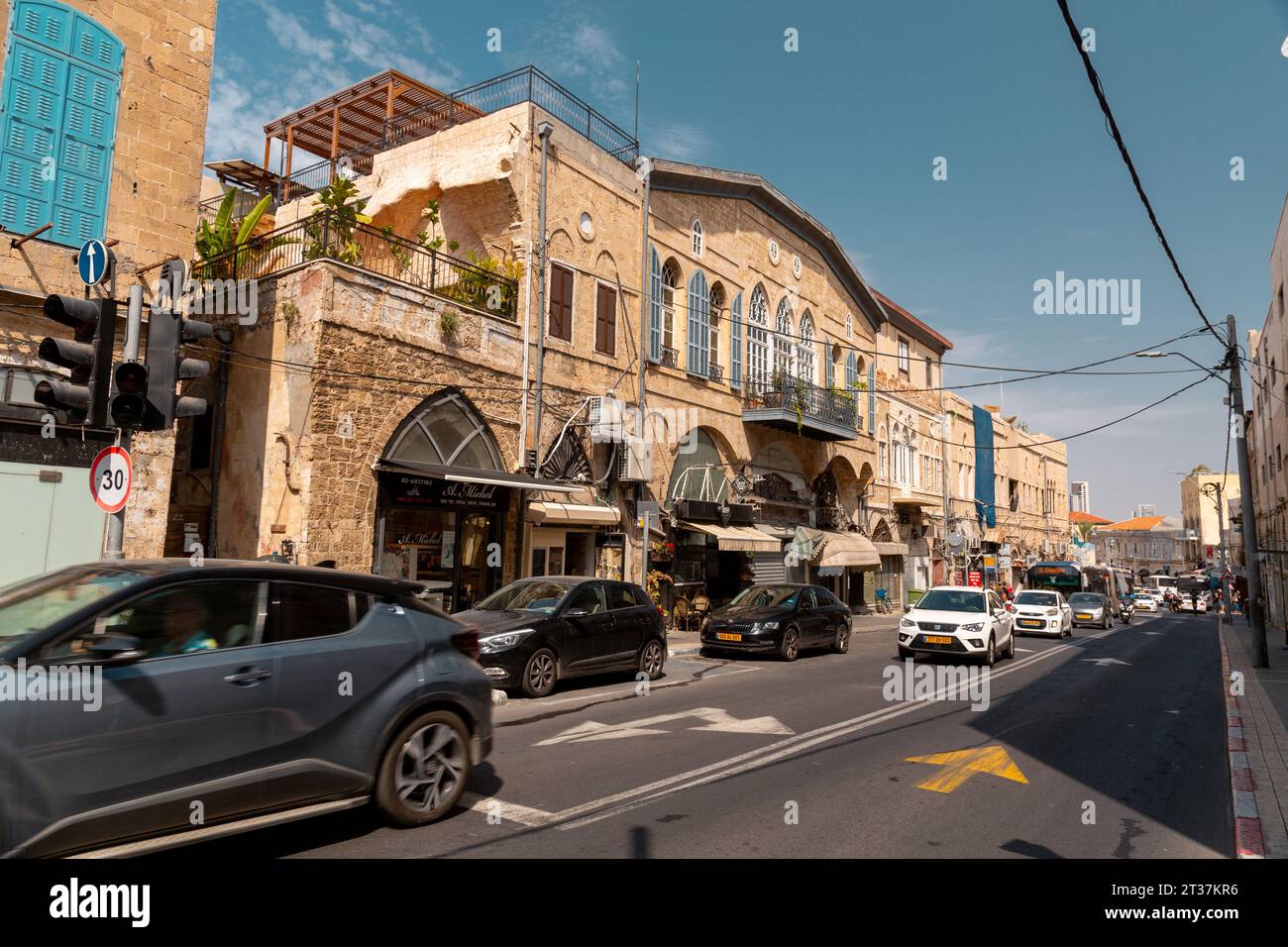 Jaffa, Israel - October 5, 2023: View from the historic streets of ...