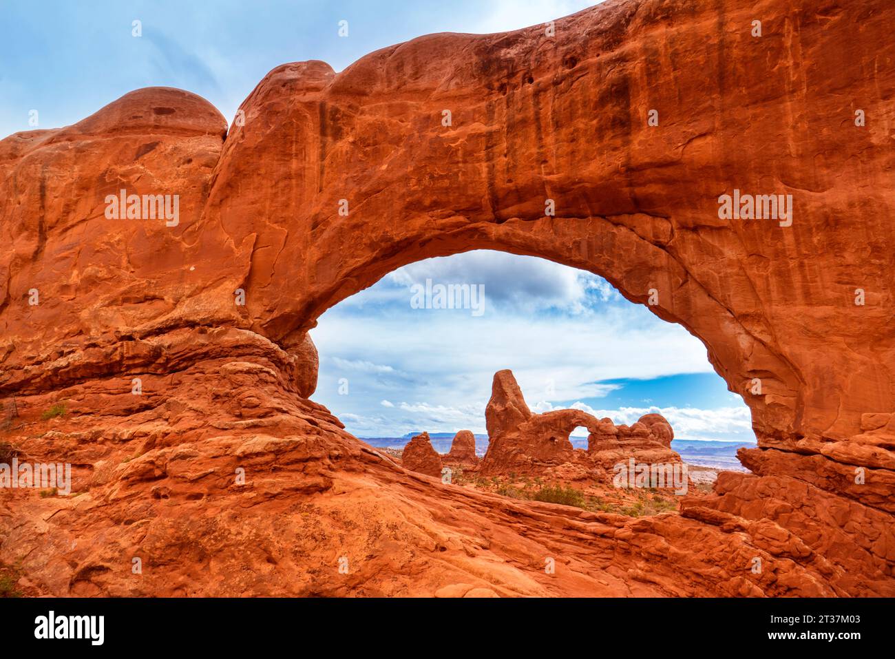 Turret Arch , Arches National Park,Utah,USA Stock Photo - Alamy