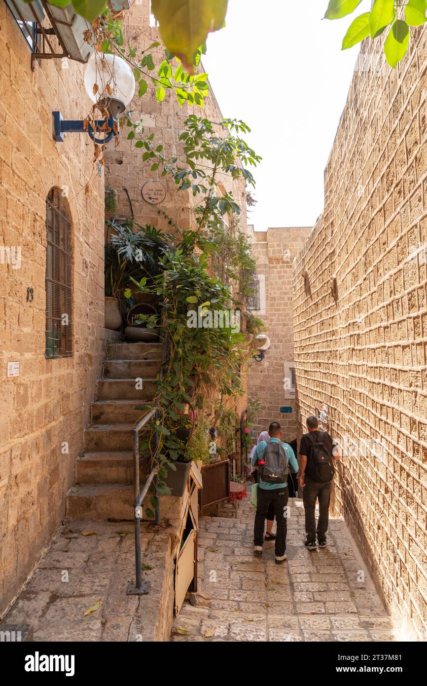 Jaffa, Israel - October 5, 2023: View from the historic streets of ...