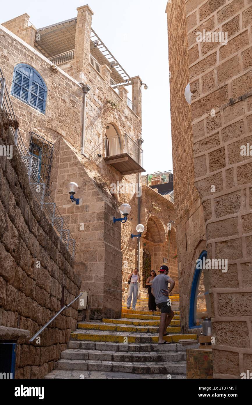 Jaffa, Israel - October 5, 2023: View from the historic streets of ...