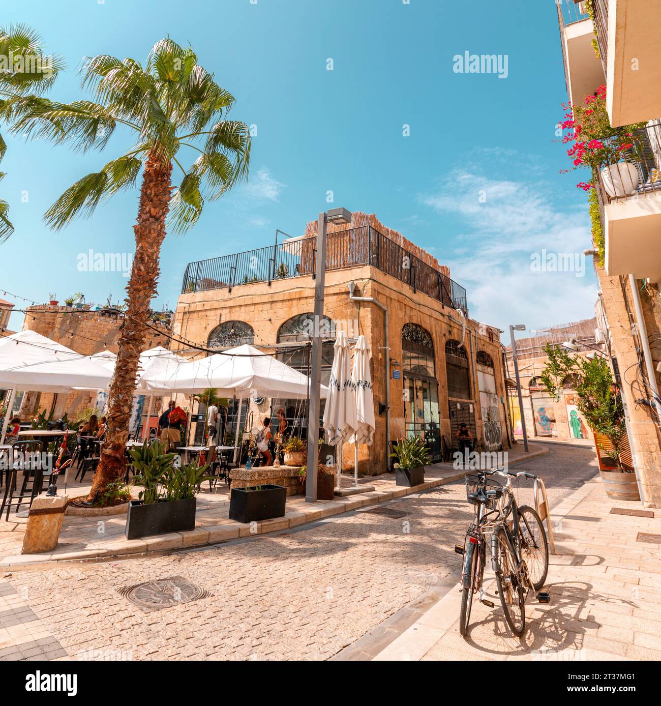 Jaffa, Israel - October 5, 2023: View from the historic streets of ...