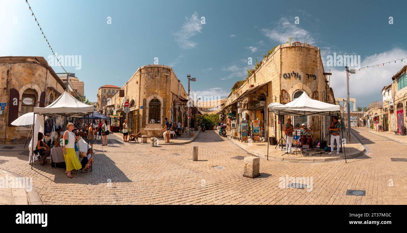 Jaffa, Israel - October 5, 2023: View from the historic streets of ...