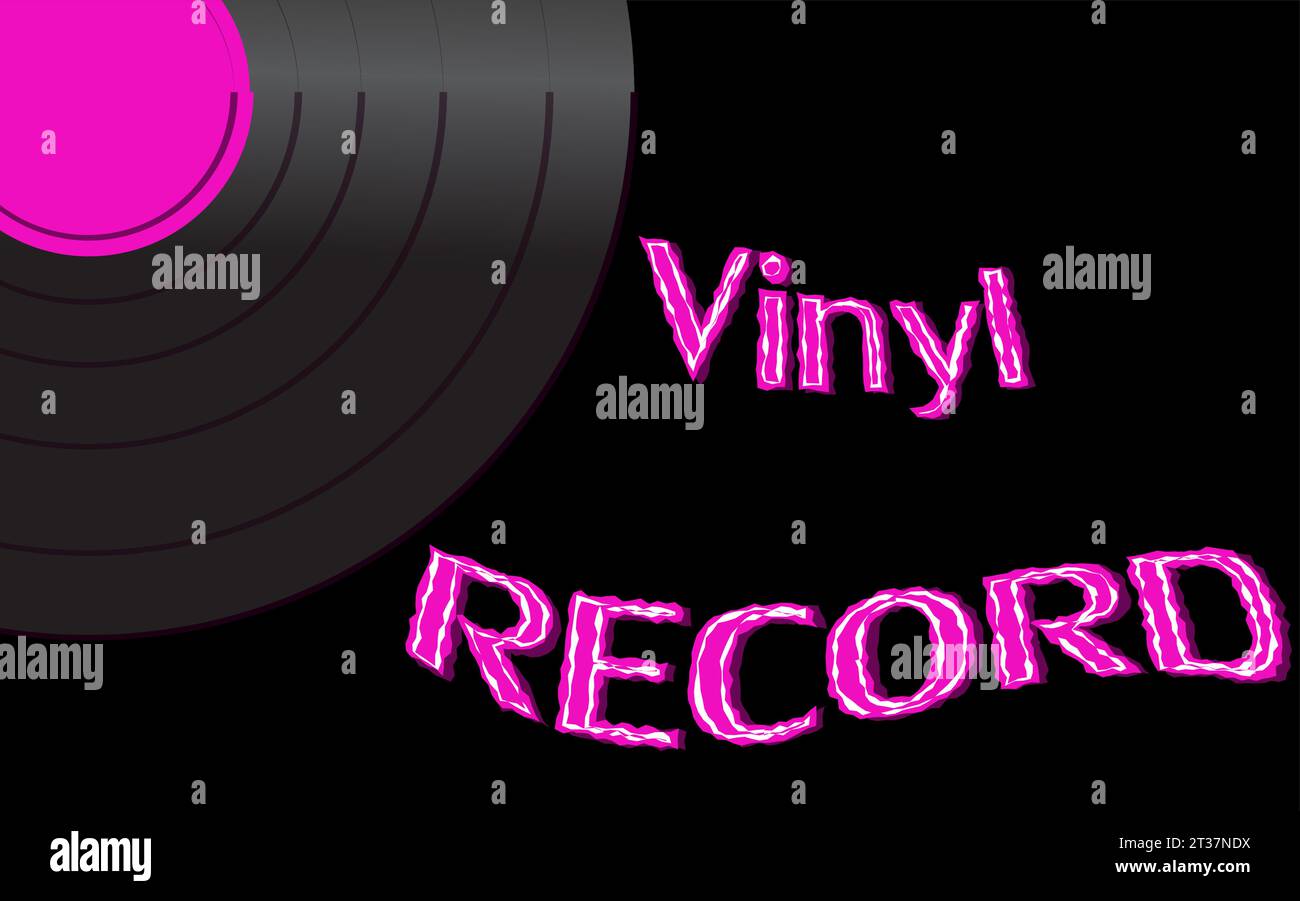 Musical audio is an old vintage retro hipster antique vinyl record and ...