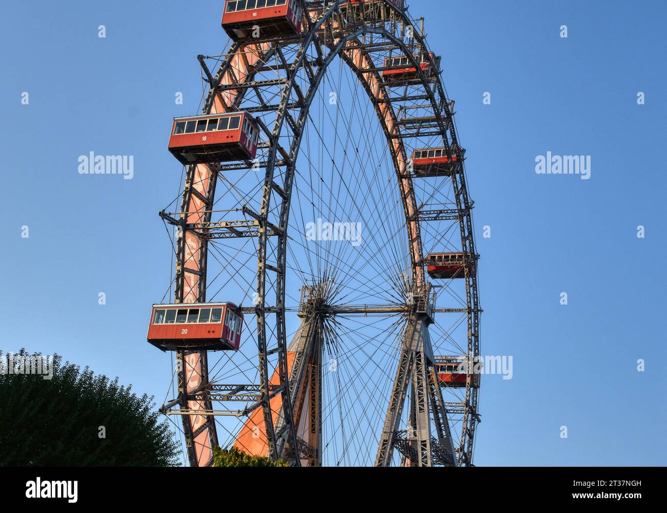 Wien, Prater, Riesenrad, Wiener Riesenrad, Vergnügungspark, Wahrzeichen ...