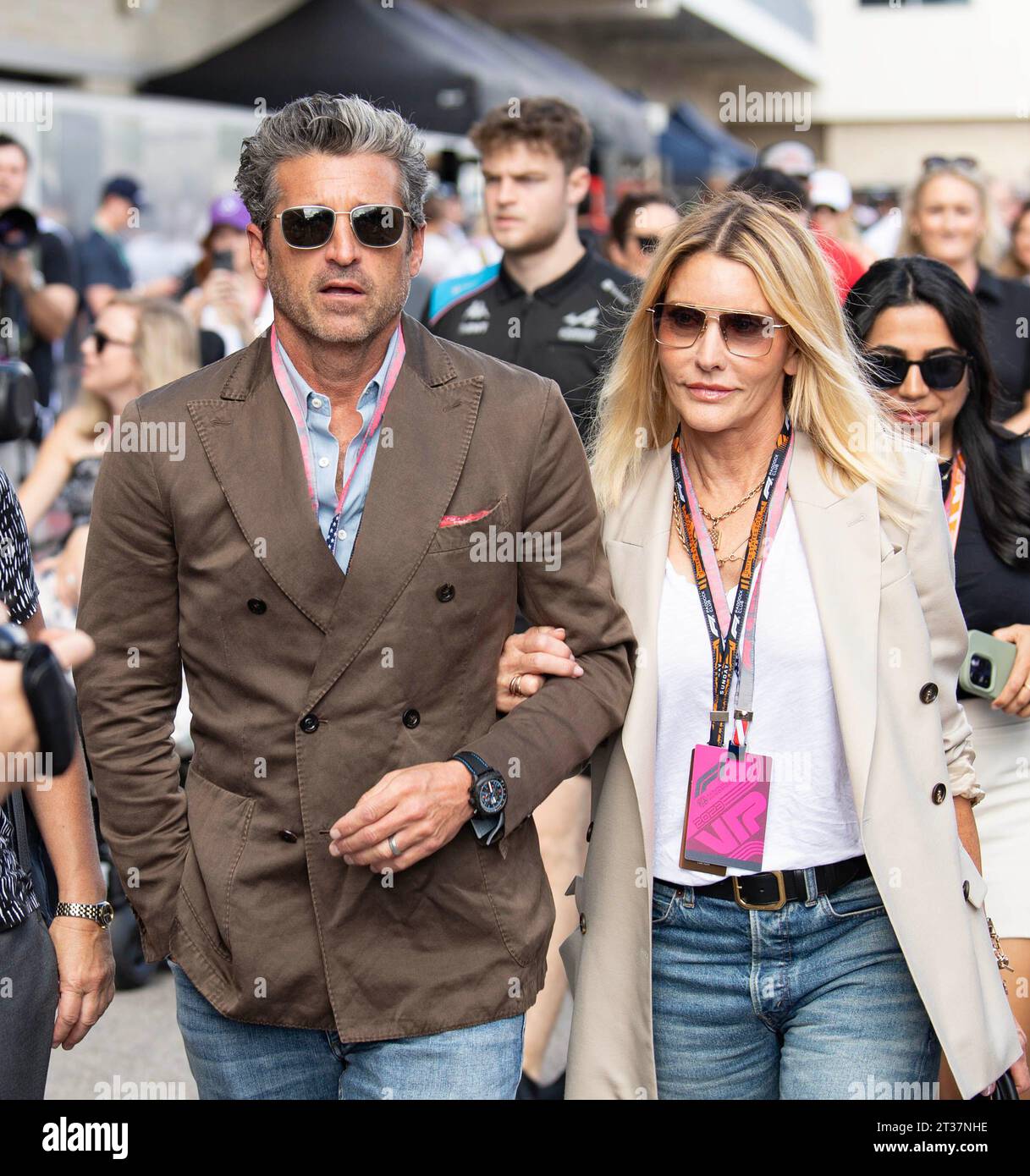 October 22, 2023, Austin, Texas, USA: Actor PATRICK DEMPSEY walking the ...