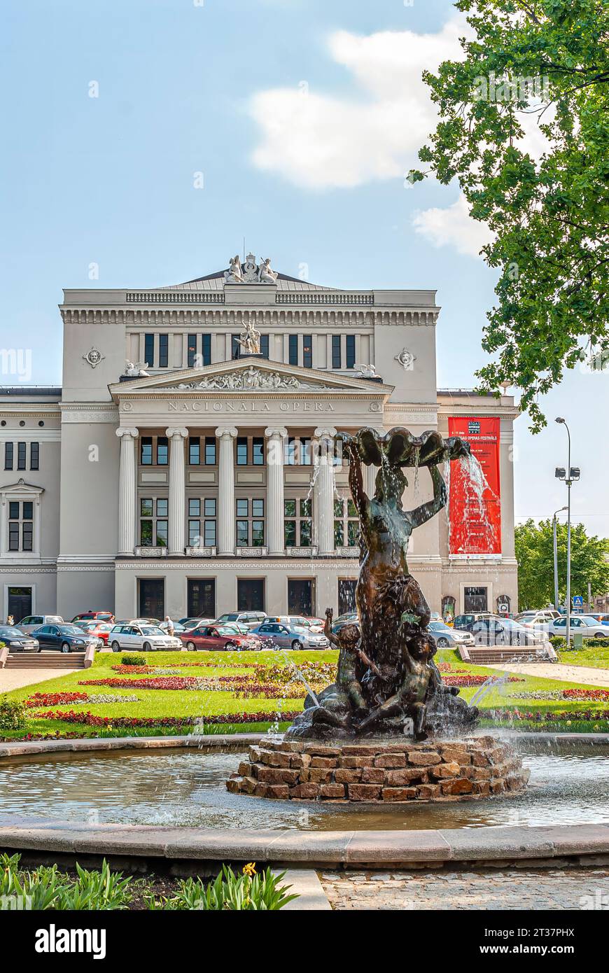 Historic Riga National Opera, Latvia Stock Photo - Alamy