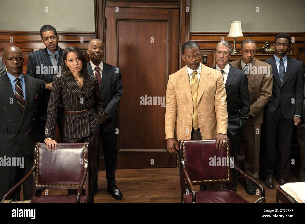 THE BURIAL, Doug Spearman (left), Jurnee Smollett (left, hand on chair ...