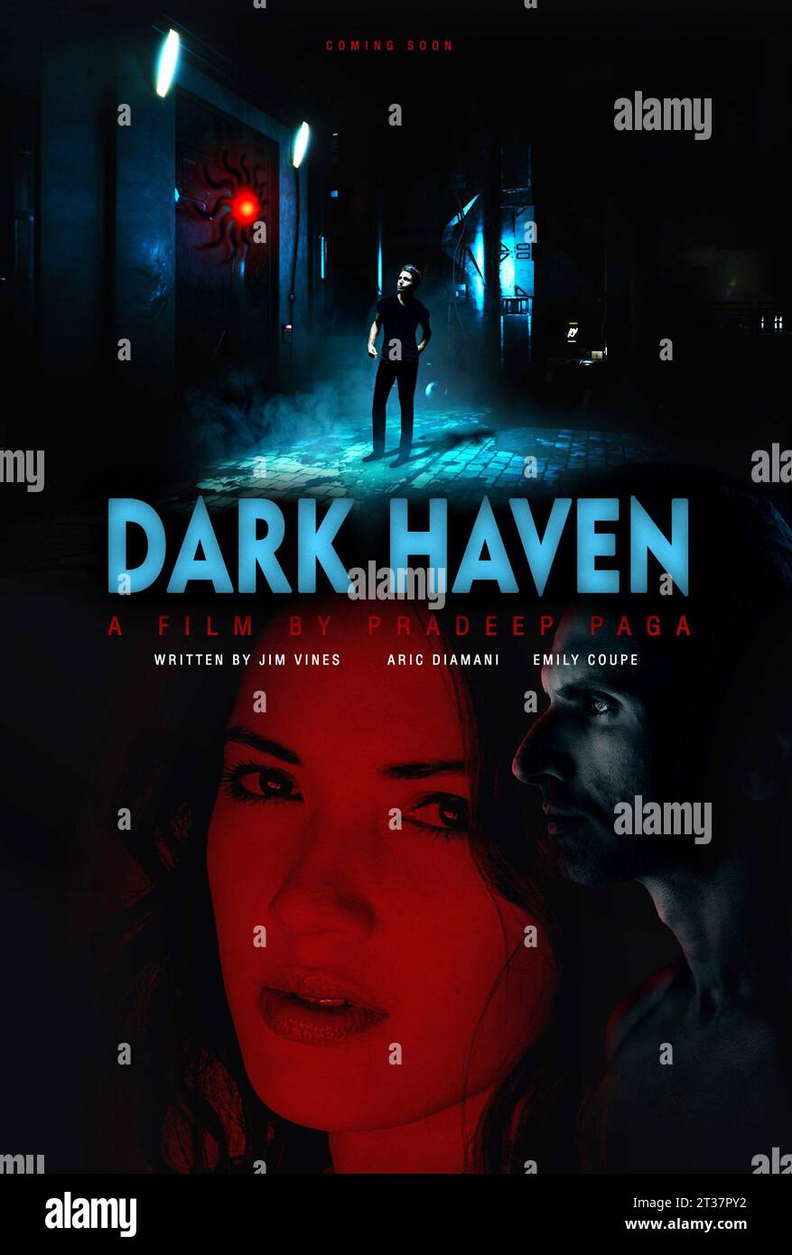DARK HAVEN, poster, bottom, from left: Emily Coupe, Aric Diamani, 2023 ...