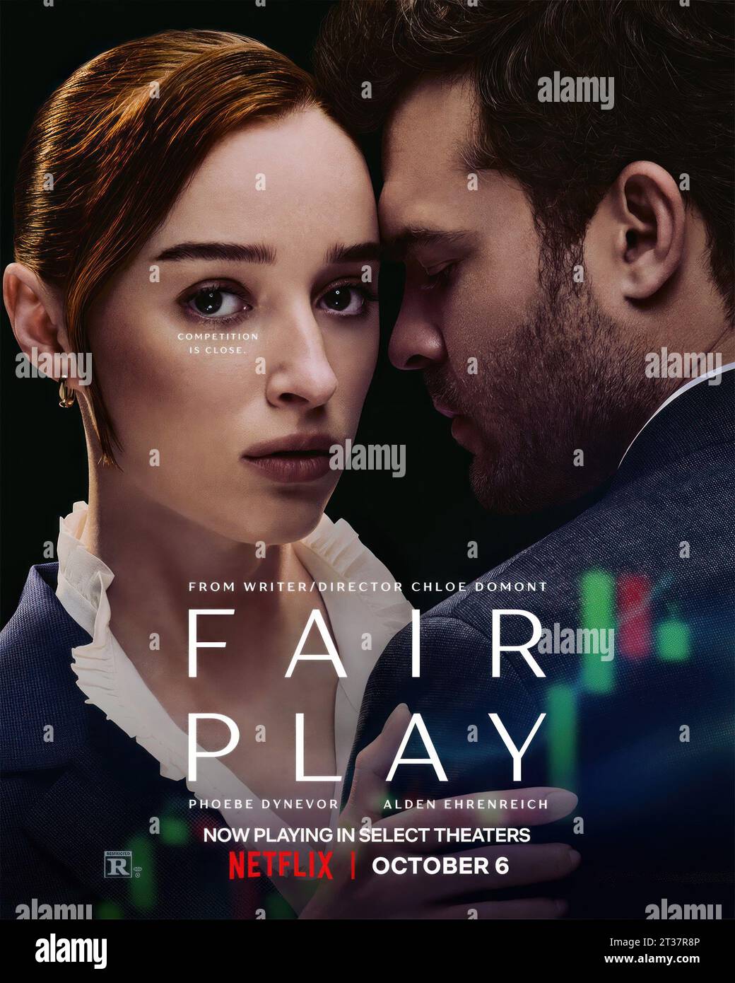 FAIR PLAY, US poster, from left: Phoebe Dynevor, Alden Ehrenreich, 2023 ...