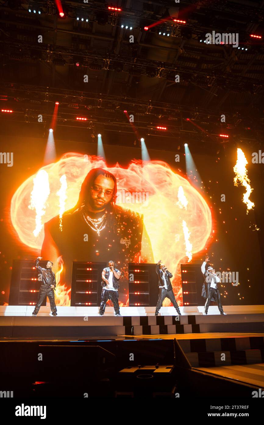 Nottingham, UK 23rd Oct 2023,Aston Merrygold, Oritsé Williams, Marvin ...