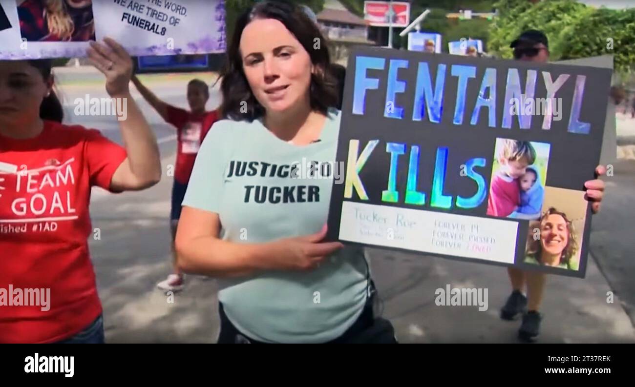 FU: FENTANYL UNLIMITED, fentanyl protest, 2023. © Charlie Minn Films ...