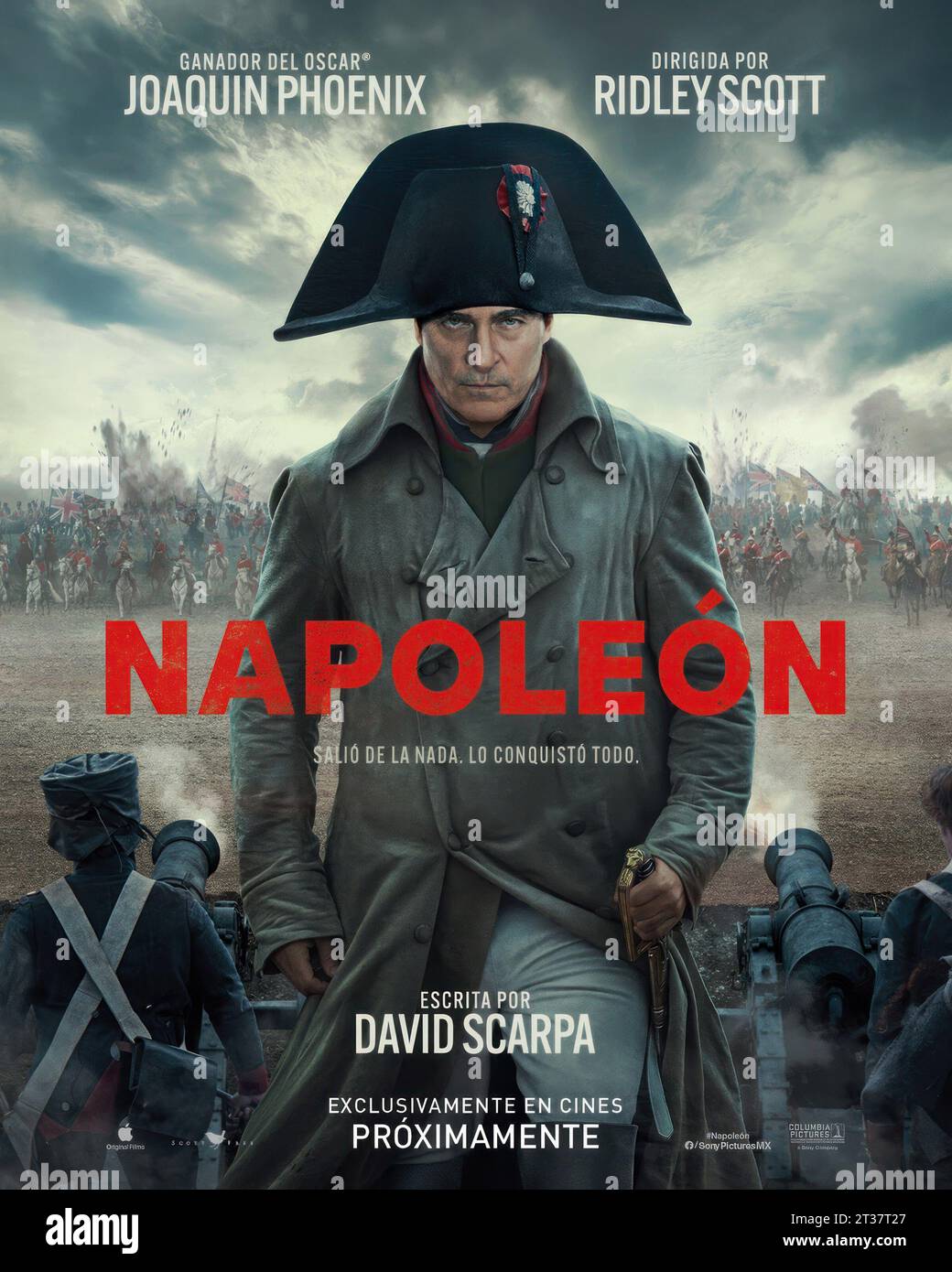NAPOLEON, poster in Spanish, Joaquin Phoenix as Napoleon Bonaparte ...