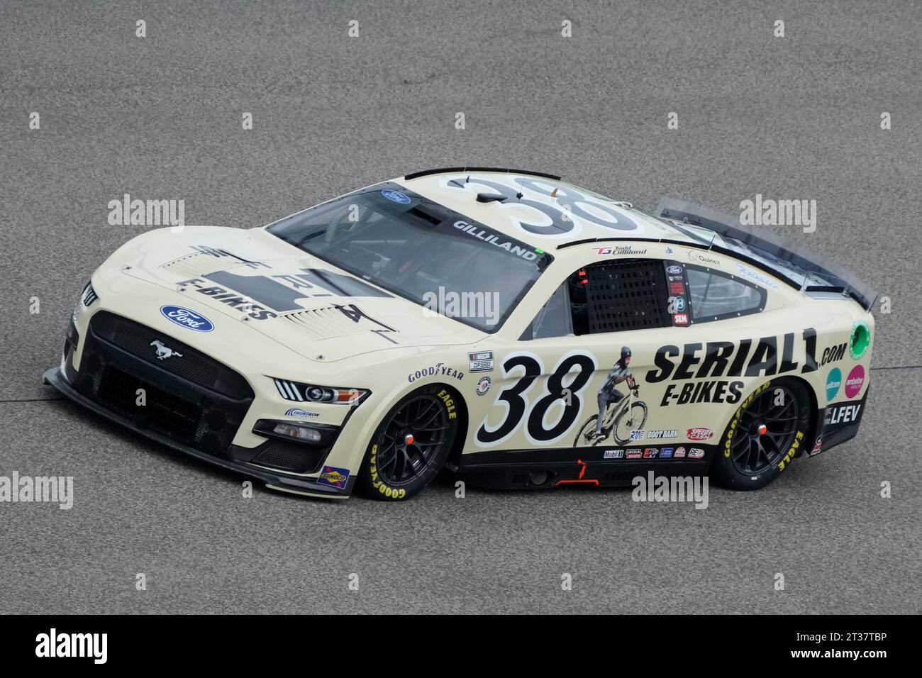 Todd Gilliland runs his car during the NASCAR Cup Series auto race at ...