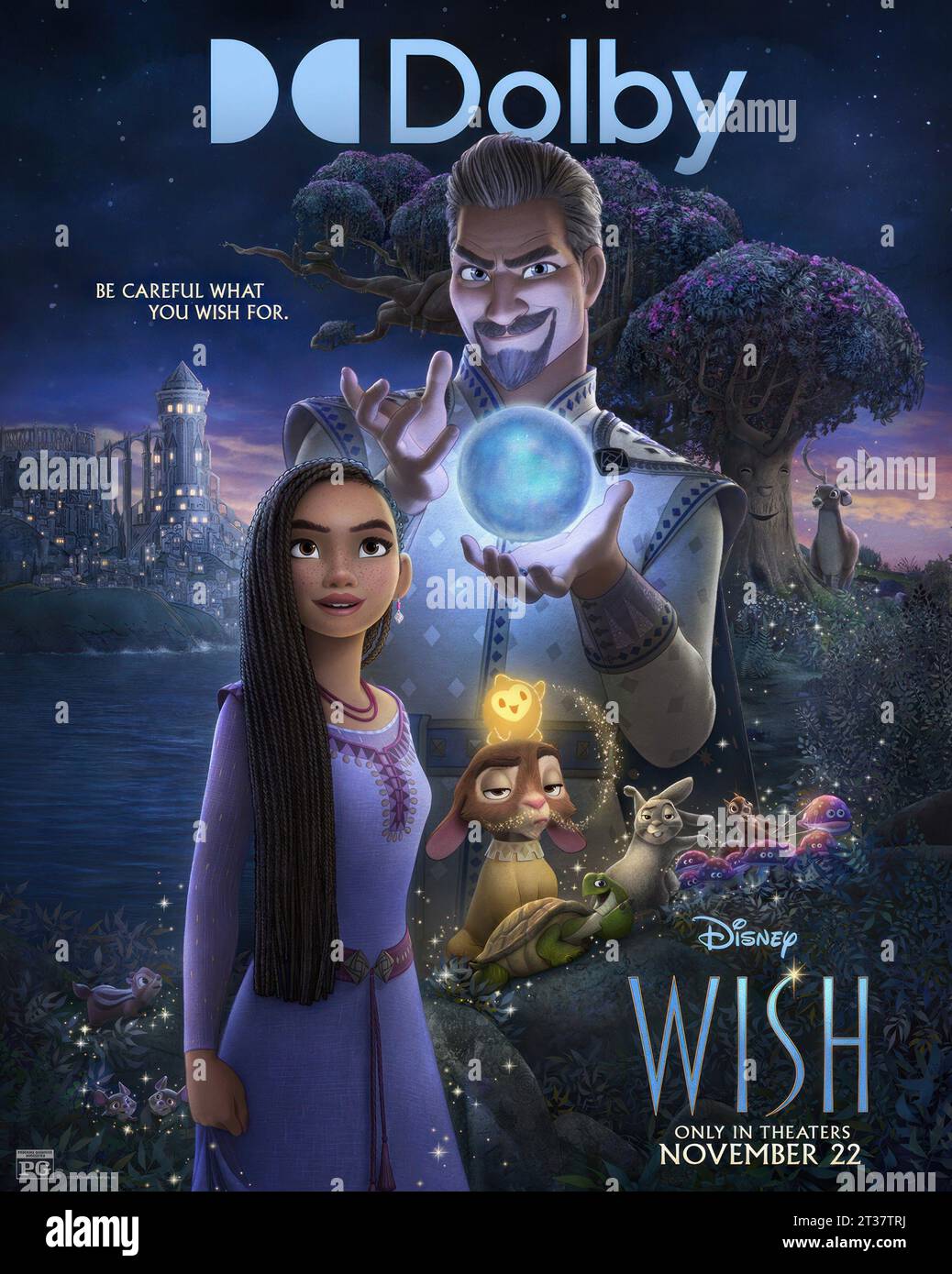 WISH, US Dolby poster, from top: King Magnifico (voice: Chris Pine ...