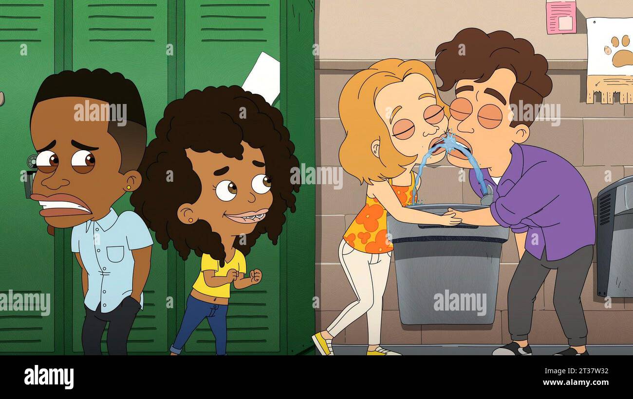 BIG MOUTH, from left: Elijah (voice: Brian Tyree Henry), Missy Foreman ...