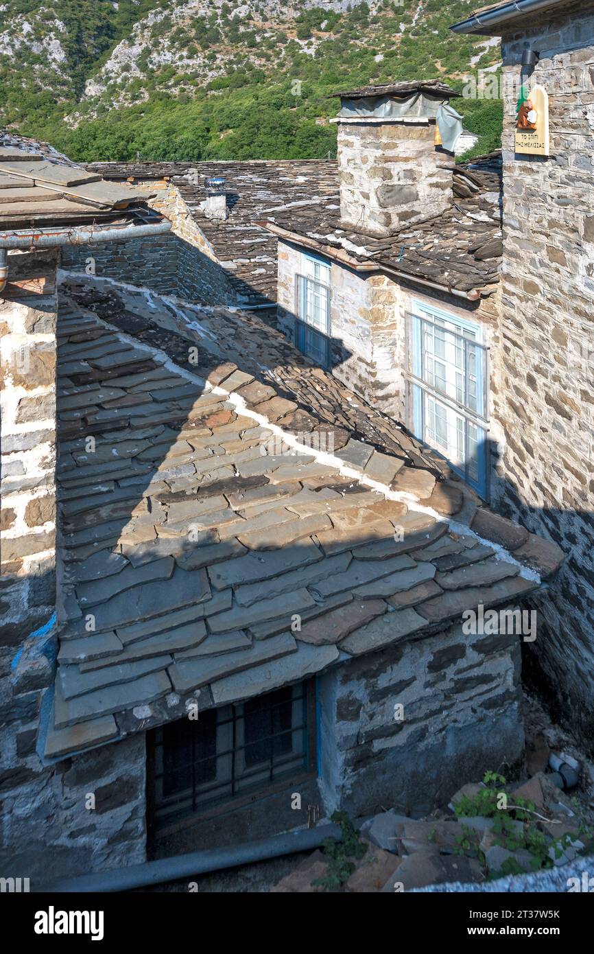 Panorama of Village of Tsepelovo, Epirus, Greece Stock Photo - Alamy