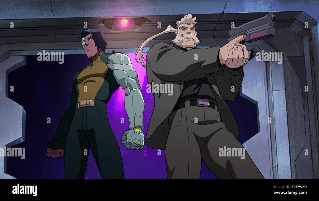 CAPTAIN LASERHAWK: A BLOOD DRAGON REMIX, from left: Captain Dolph ...