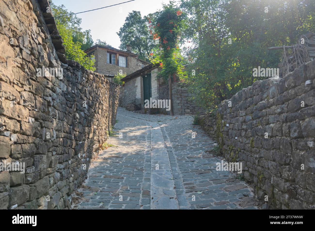 Panorama of Village of Tsepelovo, Epirus, Greece Stock Photo - Alamy
