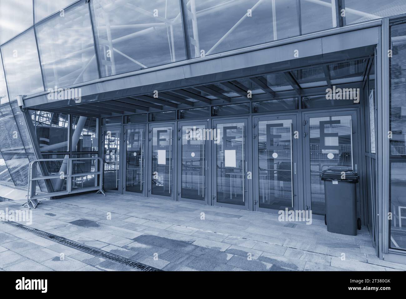 Entrance of the modern stadium building Stock Photo - Alamy