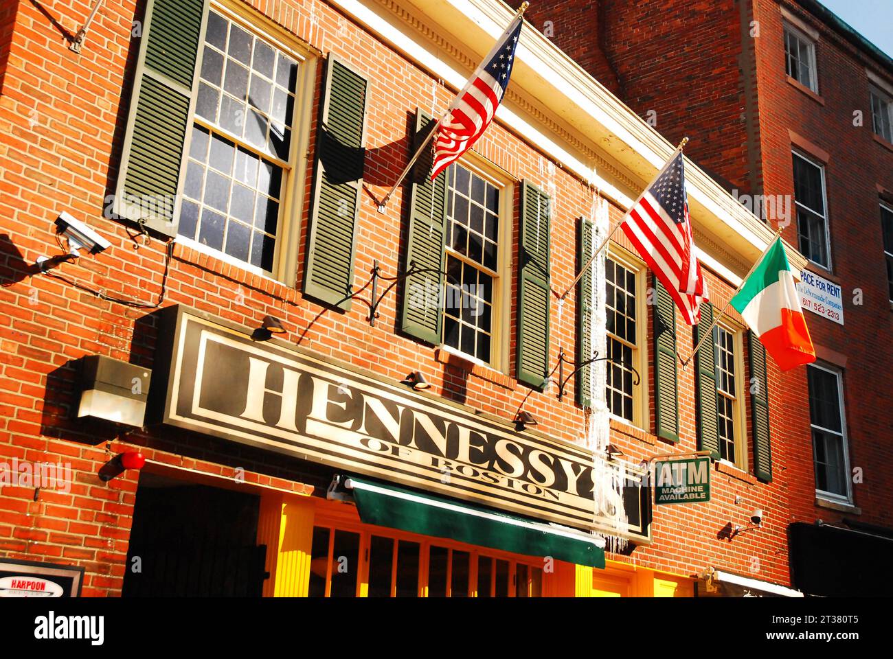 Hennessey's, an Irish pub, tavern and bar in Boston, waves the Irish ...