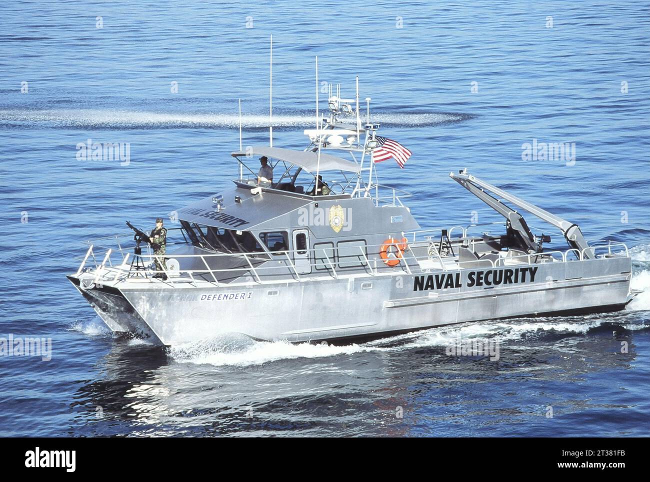 December 31, 1969, San Diego, California, USA: Naval Security alongside ...