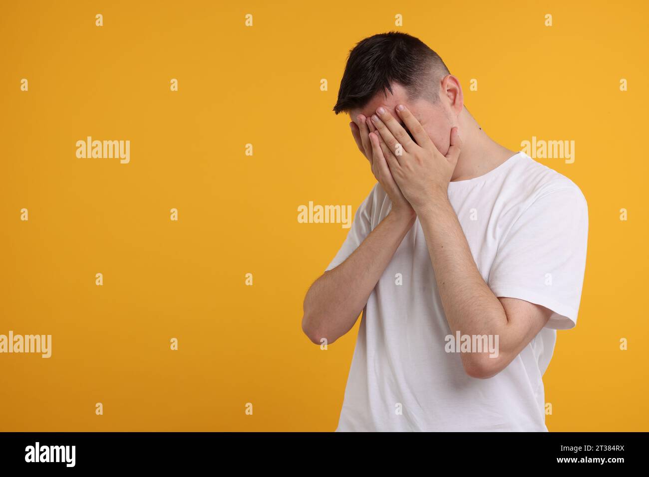 One orange sad face hi-res stock photography and images - Alamy
