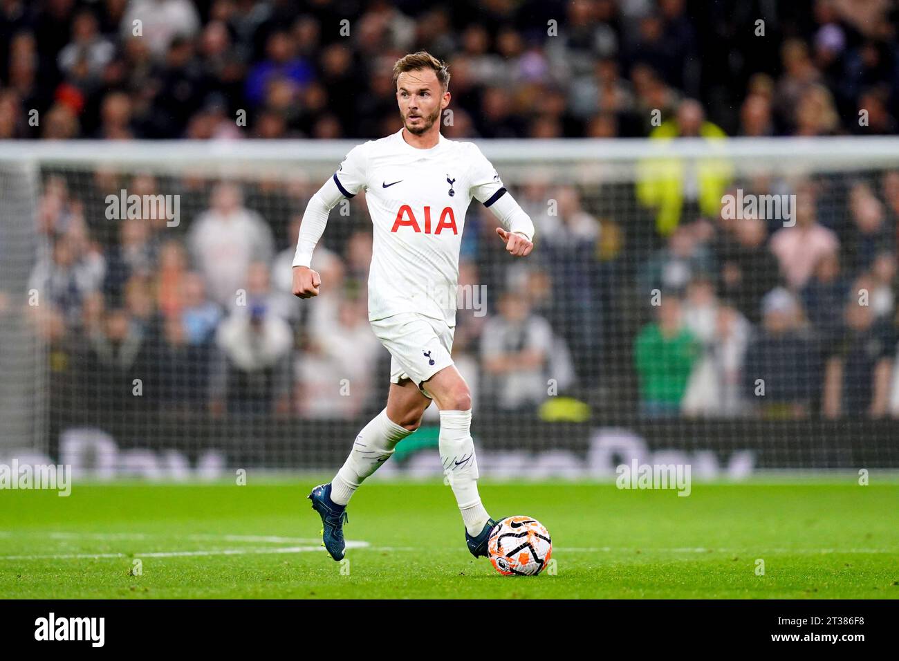 Tottenham Hotspurs James Maddison During The Premier League Match At The Tottenham Hotspur
