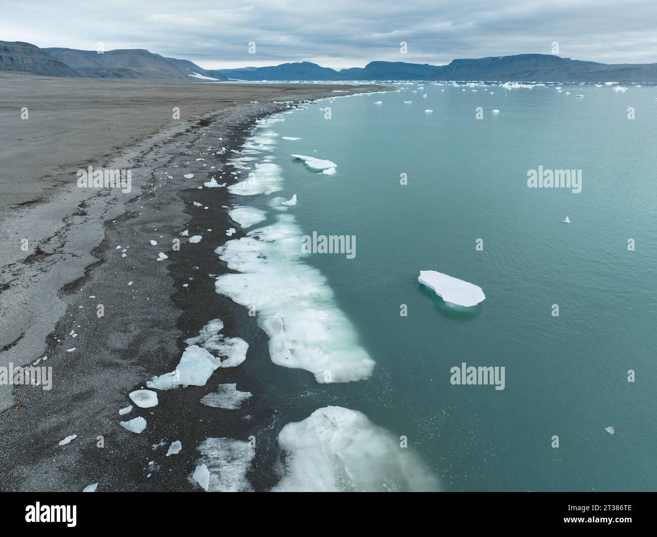 Sea Ice on Beach near Glacier Stock Photo - Alamy