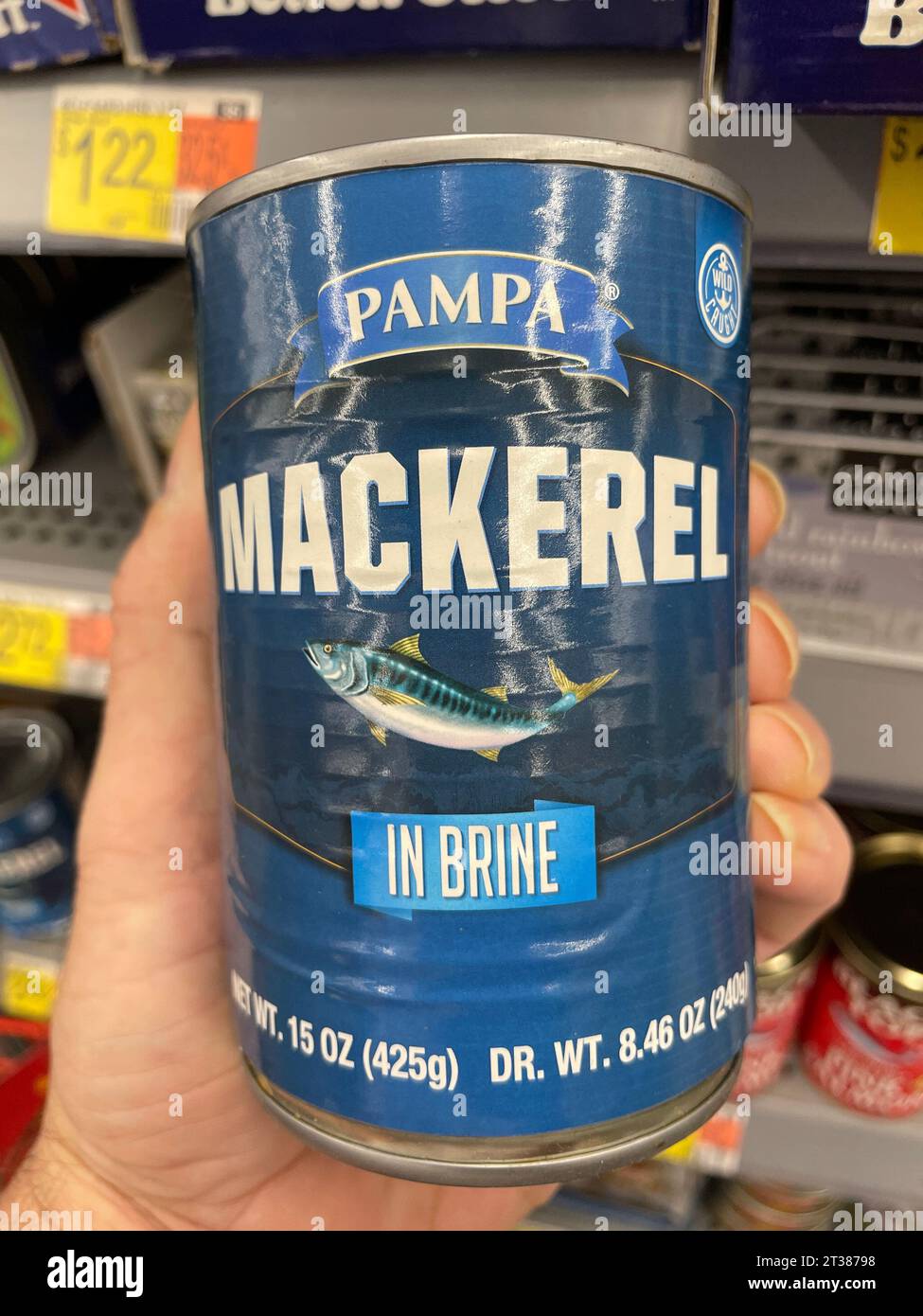Grovetown, Ga USA - 08 06 23: Walmart grocery store Pampa canned ...
