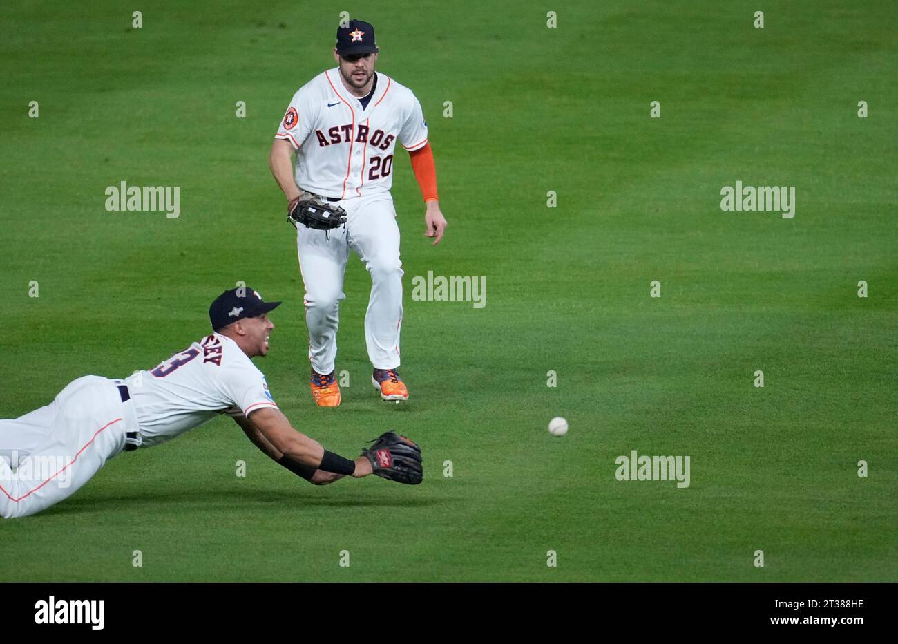 Houston, United States. 23rd Oct, 2023. Houston Astros left fielder ...