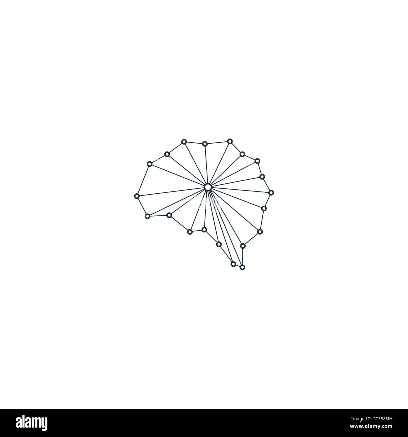 Brain logo design with tech connect design Stock Vector Image & Art - Alamy