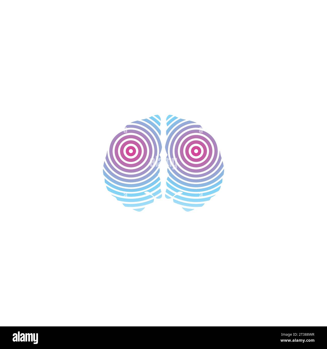 Brain logo design tech hi-res stock photography and images - Alamy