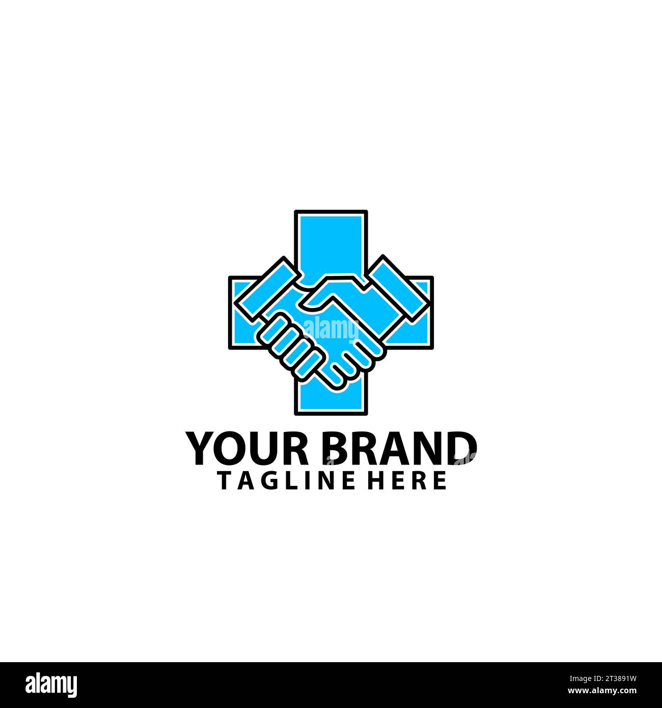 Clinic handshake Stock Vector Images - Alamy