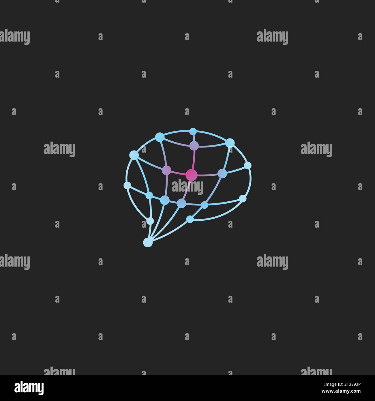 Brain logo design with tech connect design Stock Vector Image & Art - Alamy