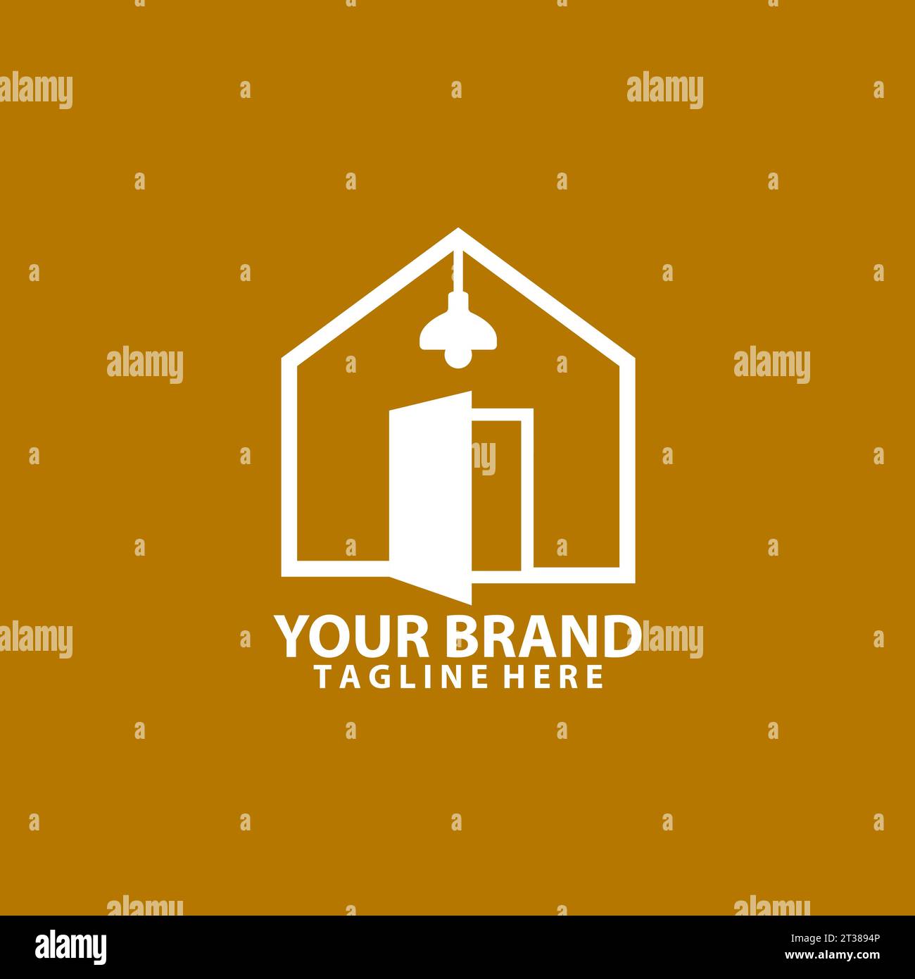 open door house logo design vector Stock Vector Image & Art - Alamy