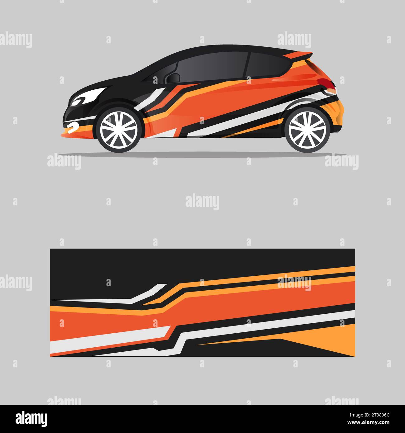 modern trendy wrapping car decal design vector Stock Vector Image & Art ...