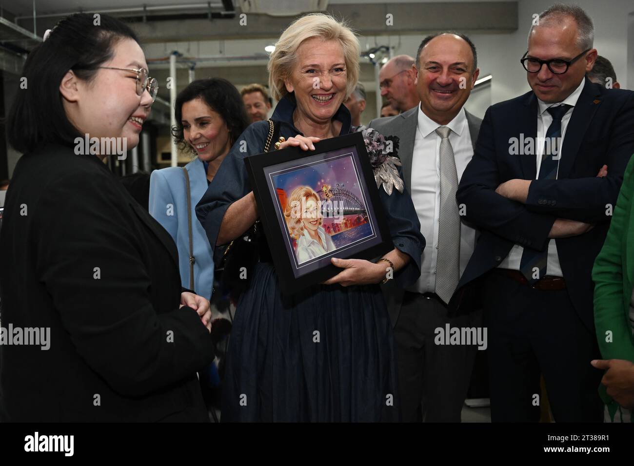 Sydney, Australia. 24th Oct, 2023. Princess Astrid of Belgium is gifted ...