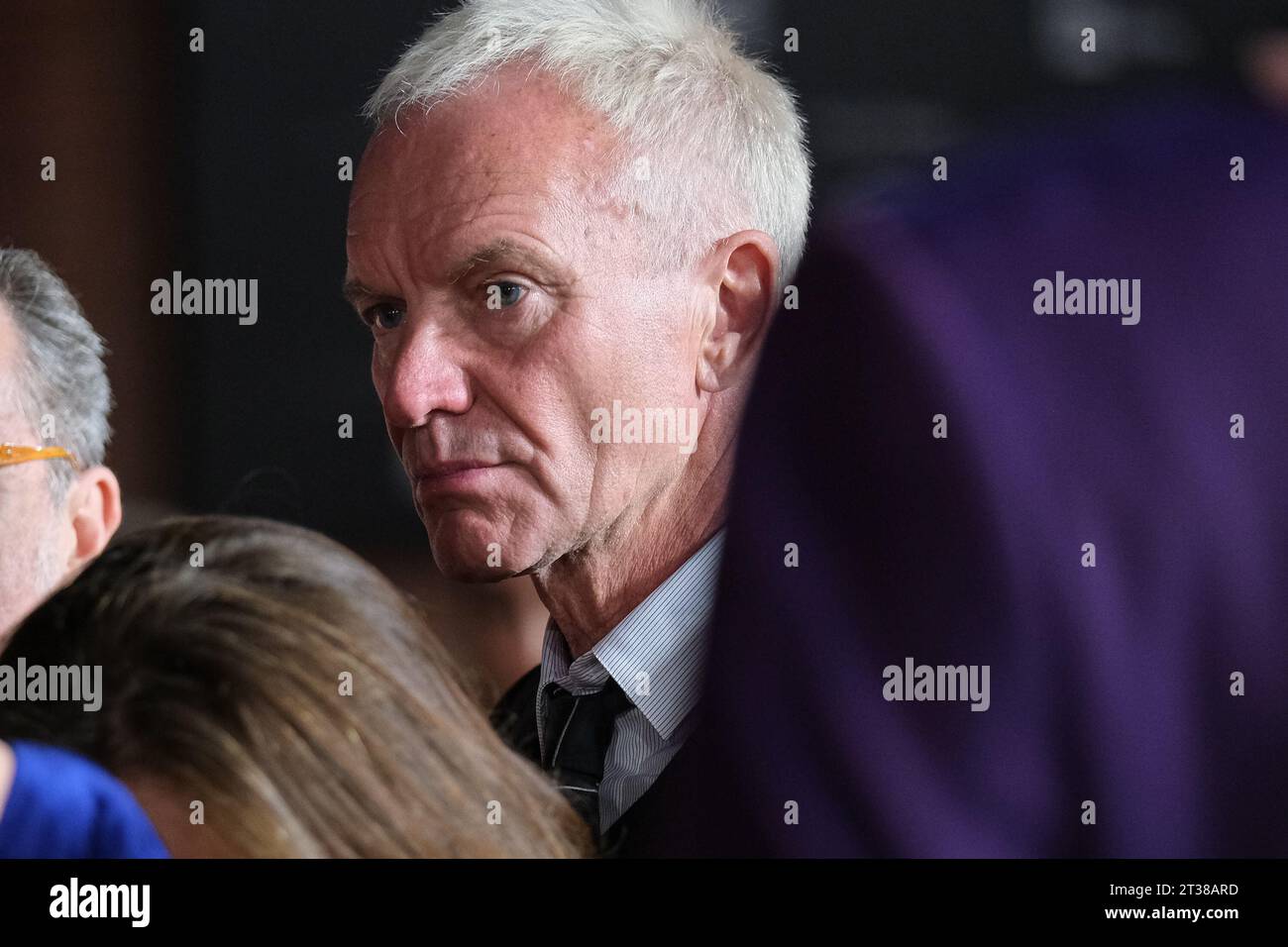 Rome, Italy. 23rd Oct, 2023. Gordon Matthew Thomas Sumner, alias Sting attends a red carpet for ...