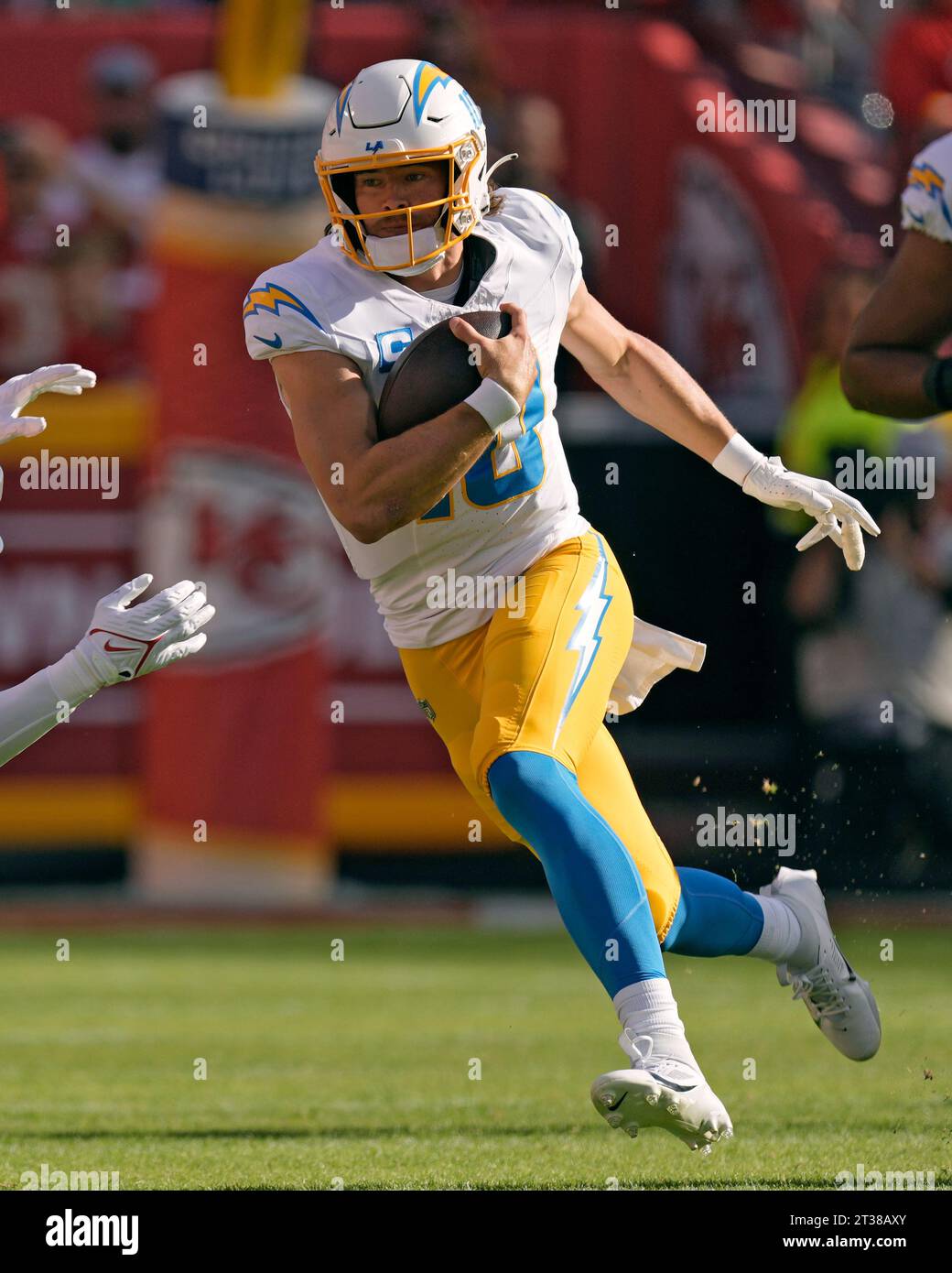 Los Angeles Chargers quarterback Justin Herbert runs the ball during ...