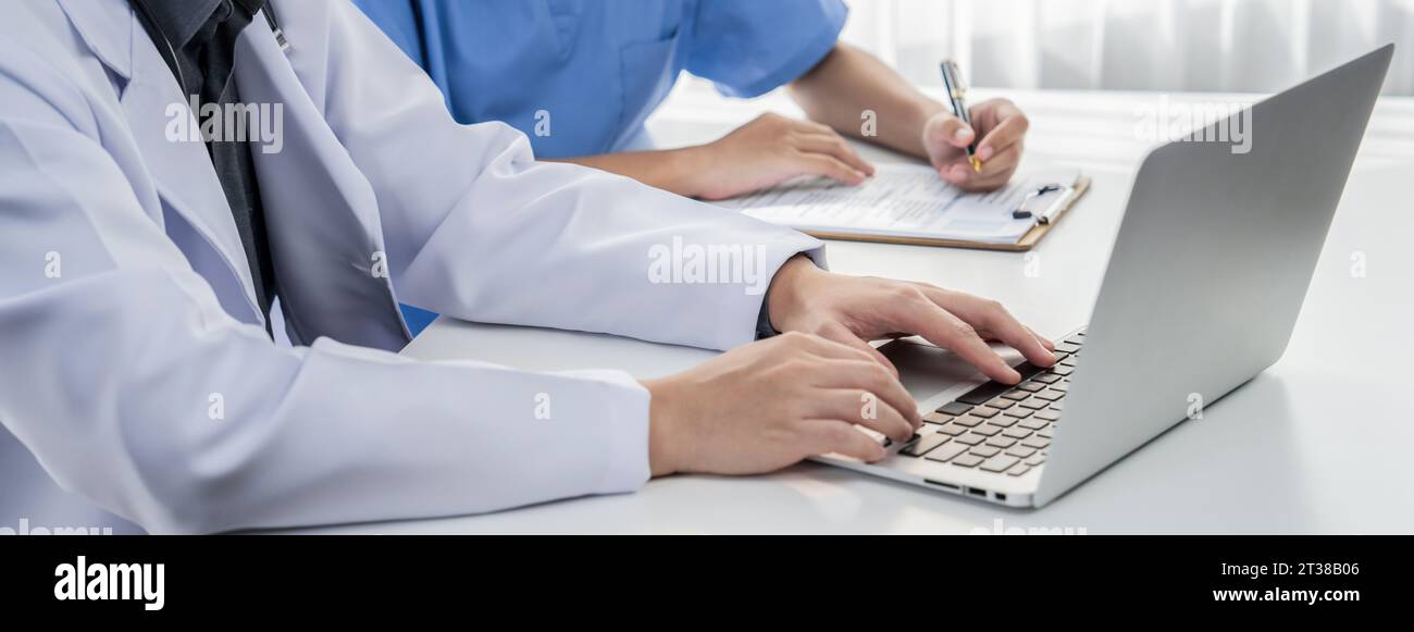 Professional various team of medical working and planning medical ...