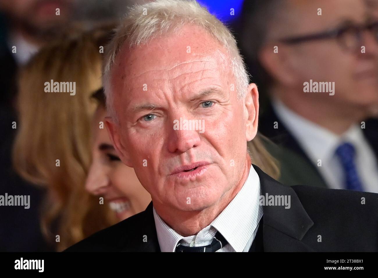 Rome, Italy. 23rd Oct, 2023. Sting attends the red carpet of Posso ...
