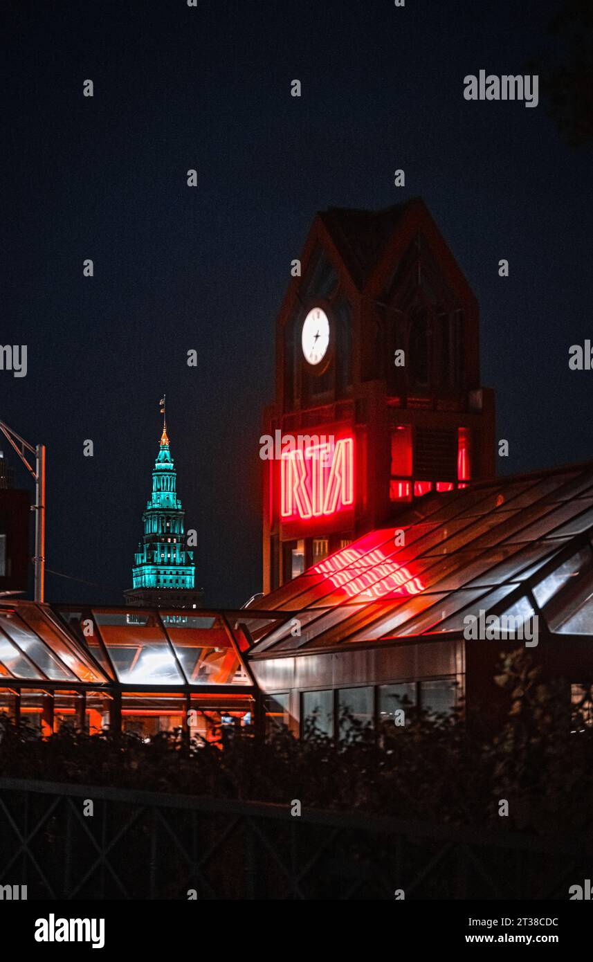 RTA Station in Cleveland Ohio Stock Photo - Alamy