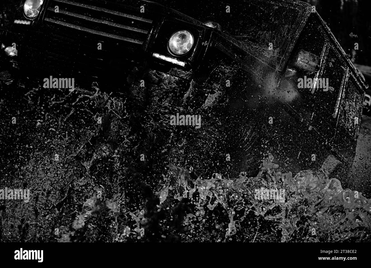 Tires in preparation for race. Jeep crashed into a puddle and picked up ...