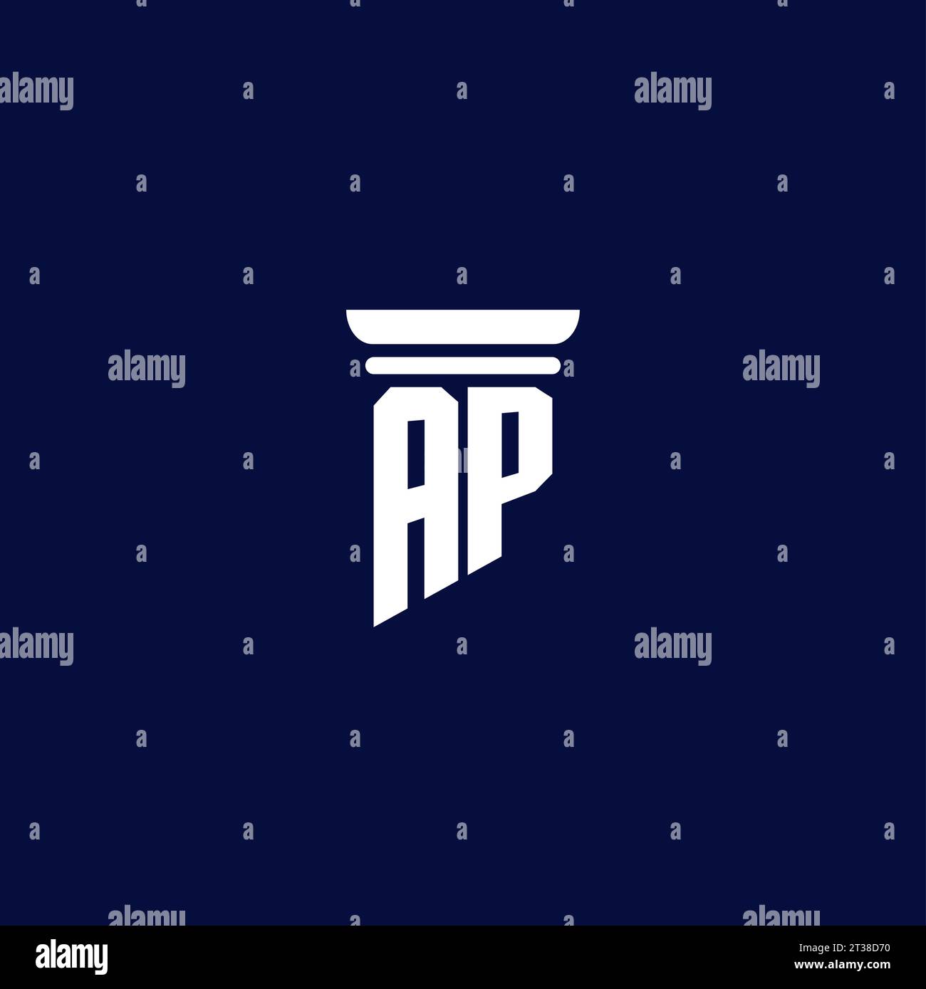 Logo initial letters ap hi-res stock photography and images - Alamy